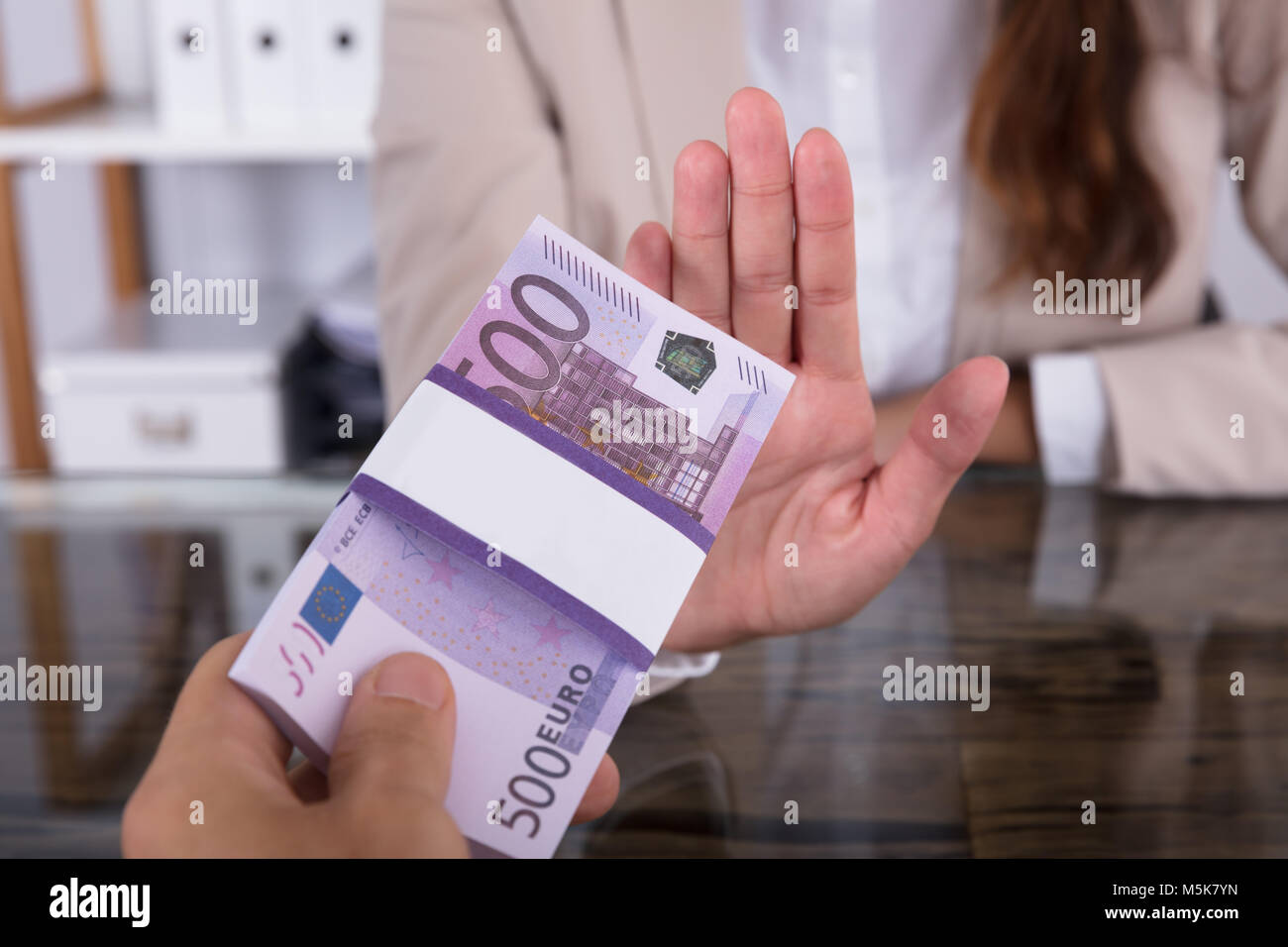 Unrecognizable woman take money from hi-res stock photography and ...