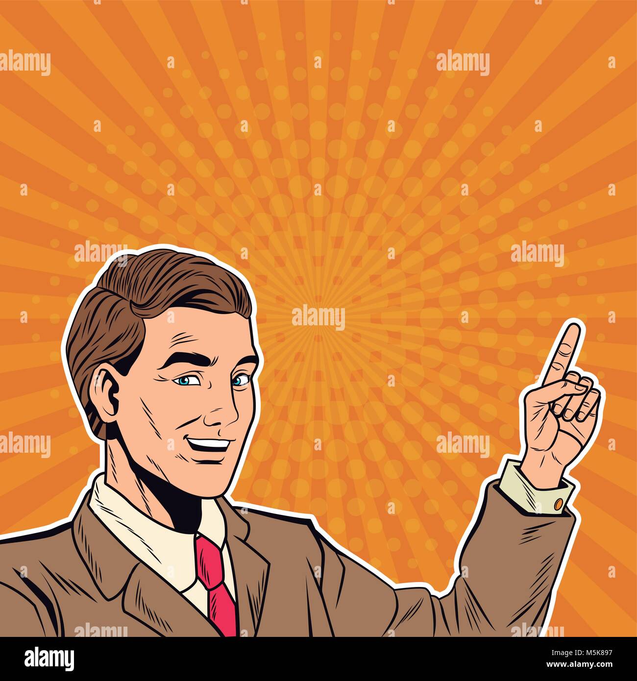 Businessman pop art cartoon hi-res stock photography and images - Alamy