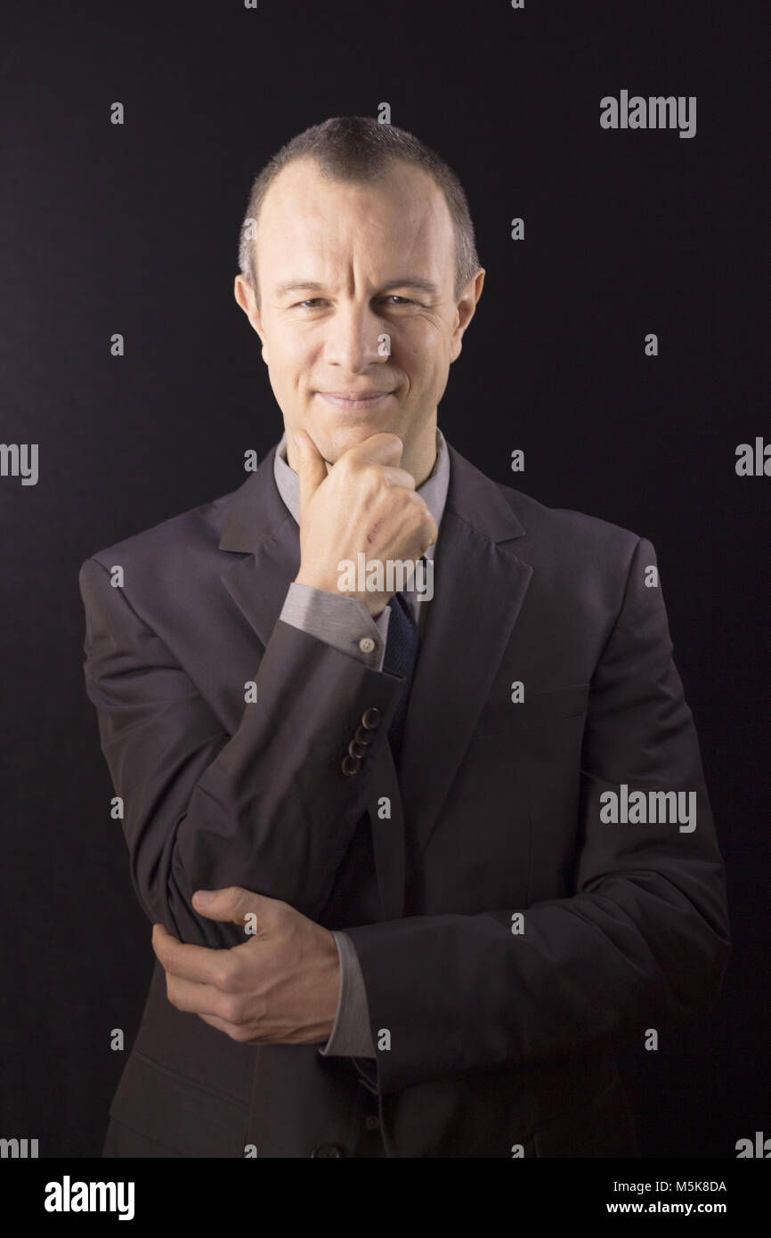 Businessman in suit and tie Stock Photo - Alamy