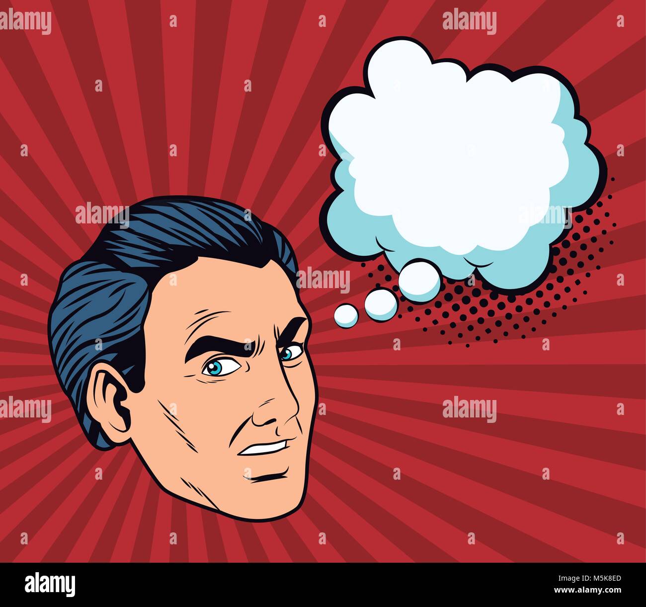 Man face pop art cartoon Stock Vector Image & Art - Alamy