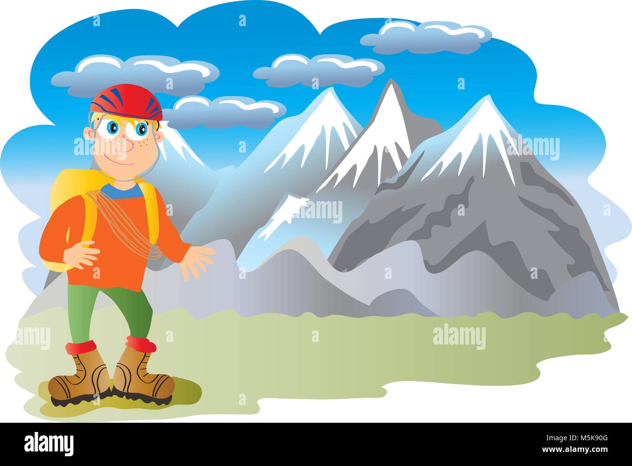 Cartoon Mountaineer High Resolution Stock Photography and Images - Alamy