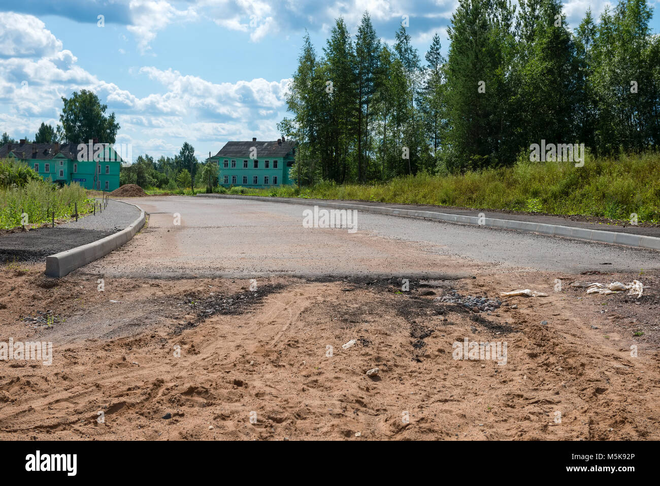 Construction of a new motorway in rural areas Stock Photo - Alamy