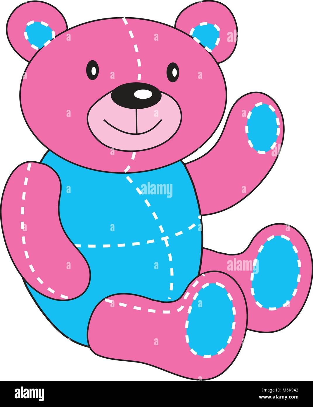 A stylized patchwork bear Stock Vector Image & Art - Alamy