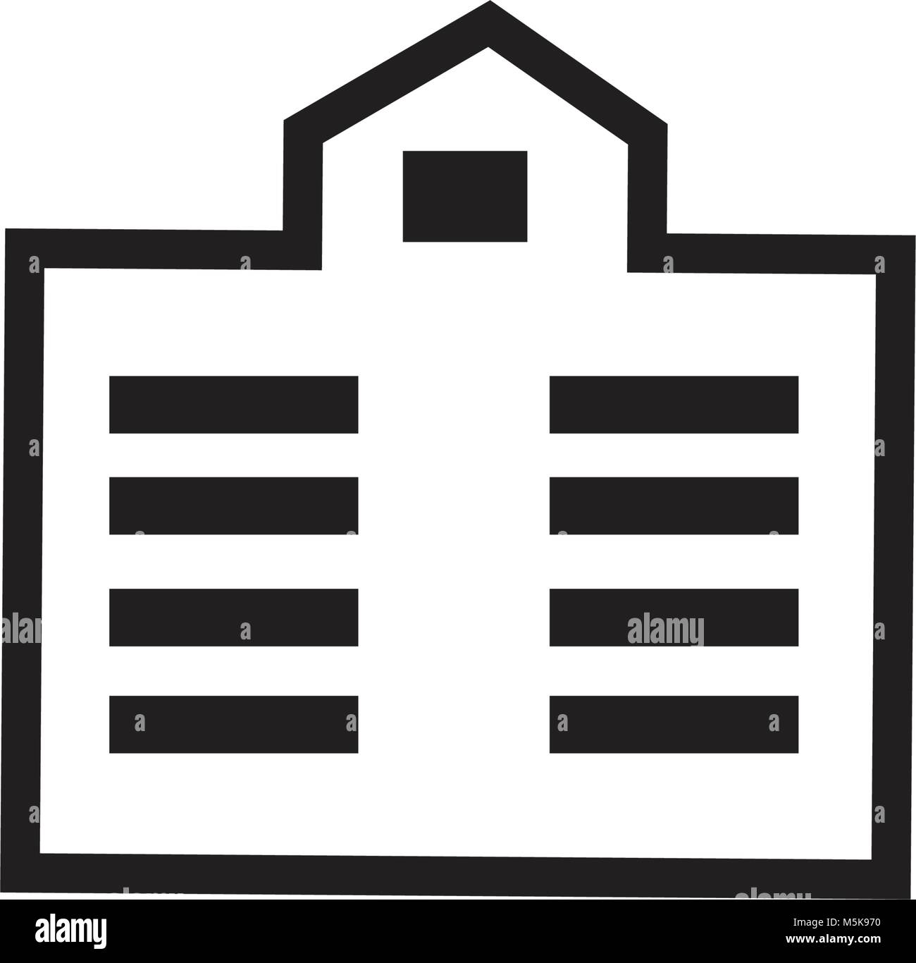 Apartment vector icon, house symbol. Modern, simple flat isolated ...