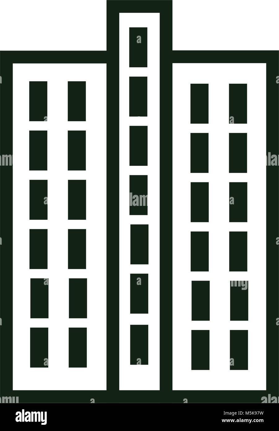 Apartment vector icon, house symbol. Modern, simple flat isolated ...