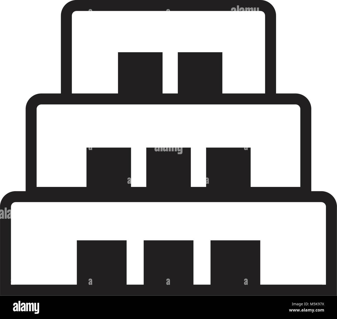 Apartment vector icon, house symbol. Modern, simple flat isolated ...