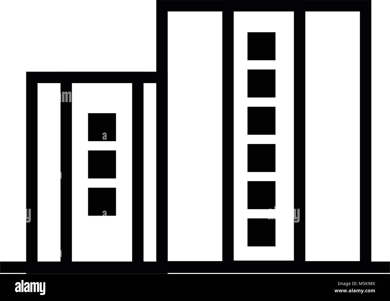 Apartment vector icon, house symbol. Modern, simple flat isolated ...