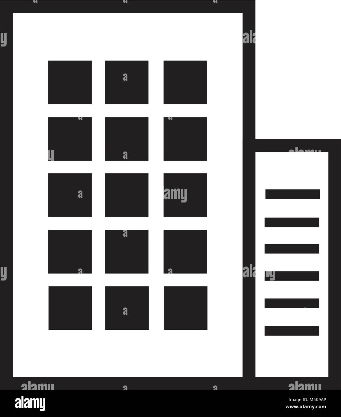 Apartment vector icon, house symbol. Modern, simple flat isolated ...