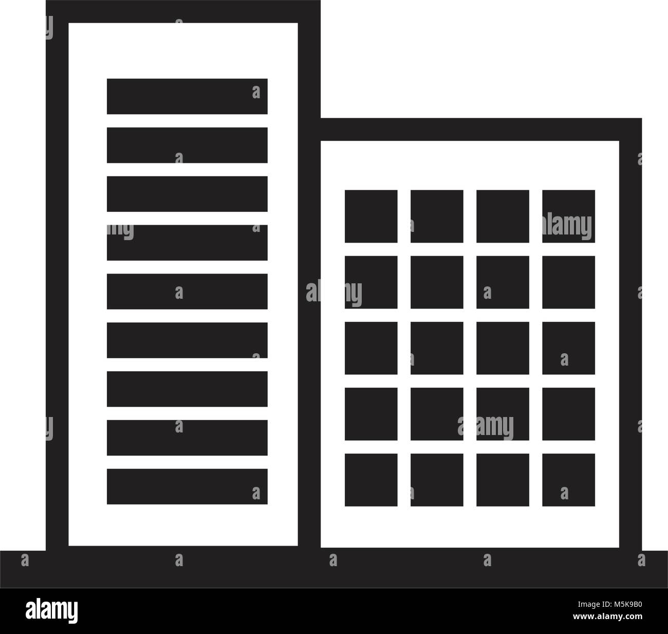 Apartment vector icon, house symbol. Modern, simple flat isolated ...