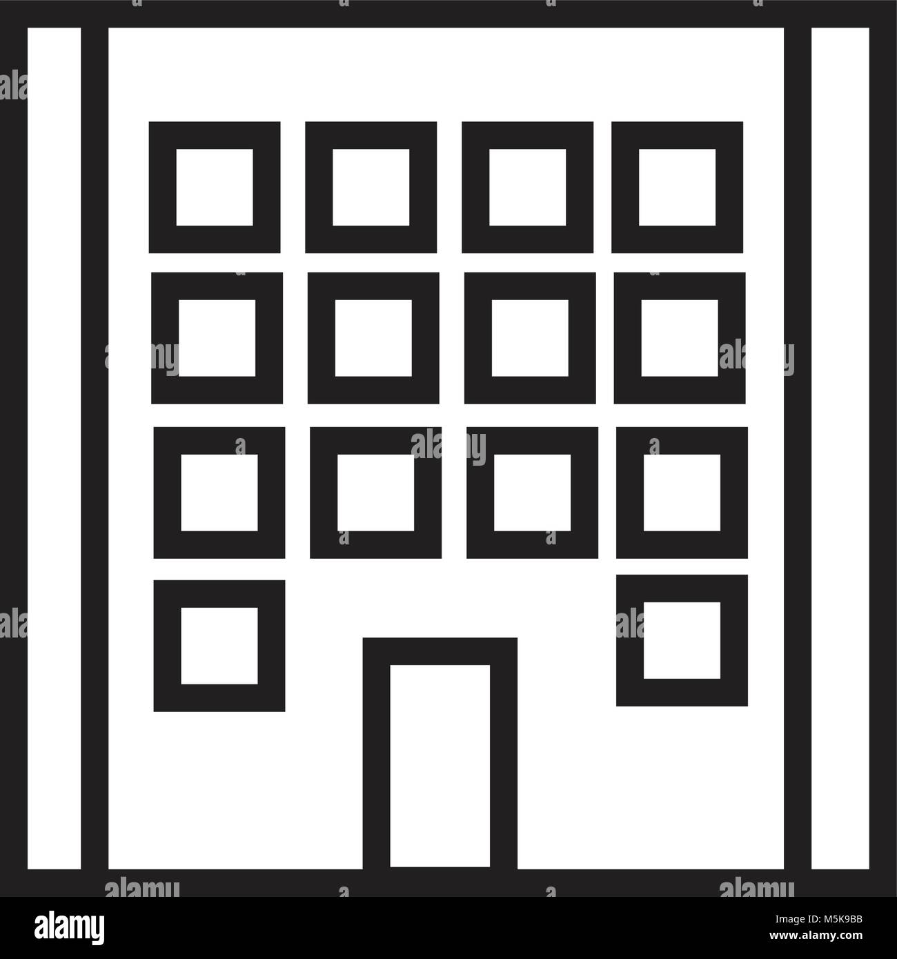 Apartment vector icon, house symbol. Modern, simple flat isolated ...