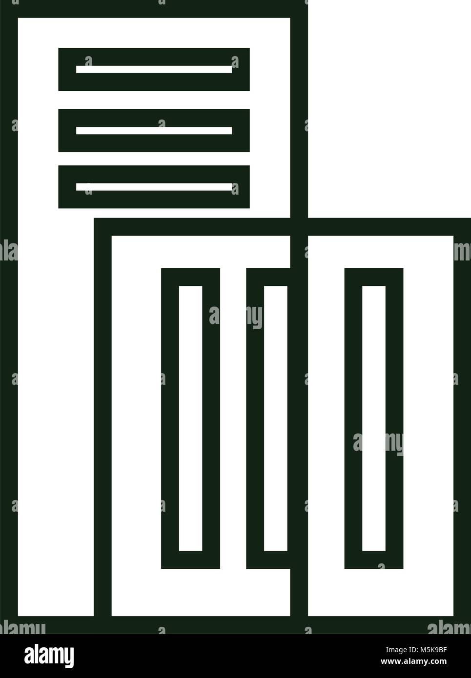 Apartment vector icon, house symbol. Modern, simple flat isolated ...