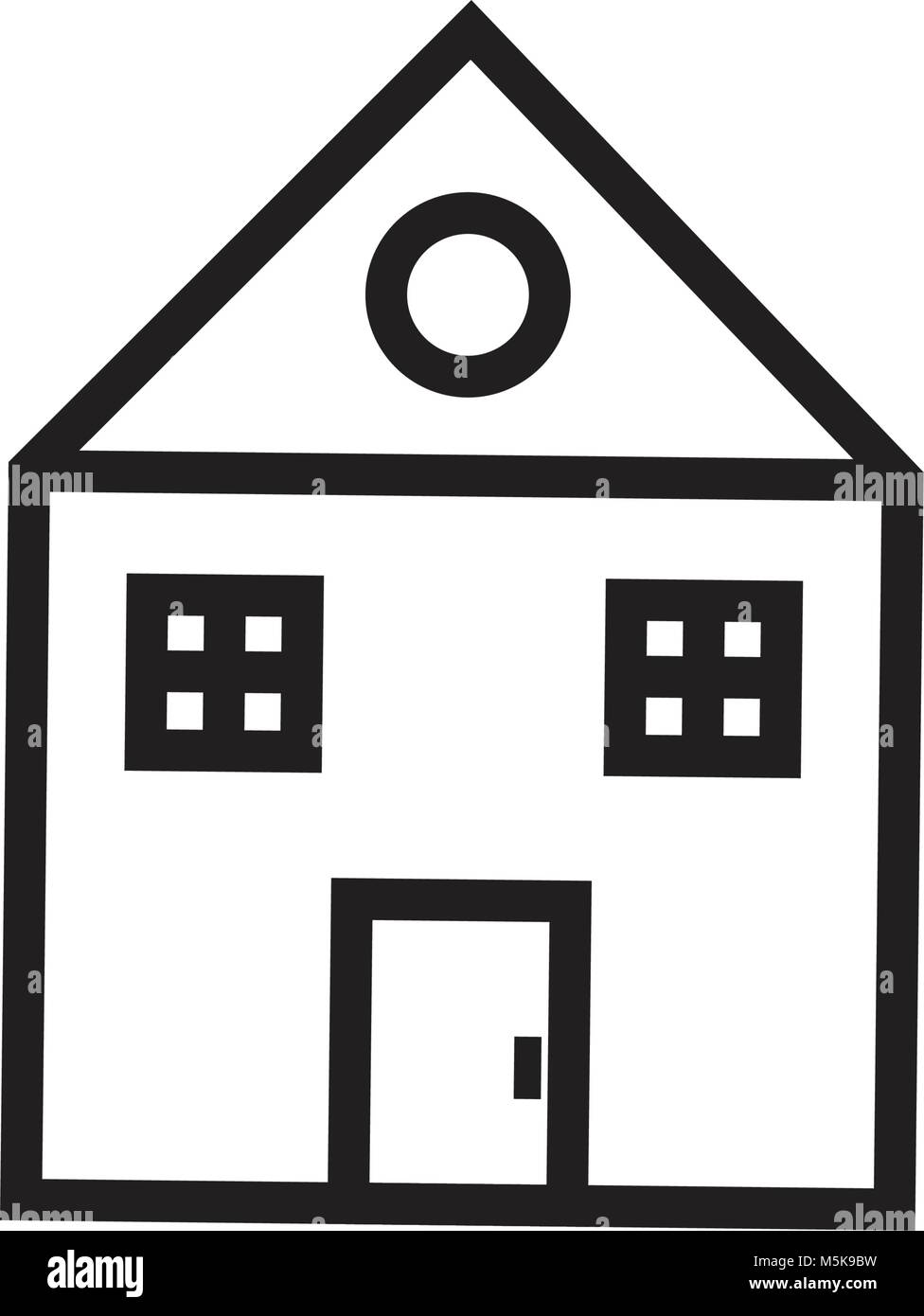Apartment vector icon, house symbol. Modern, simple flat isolated ...