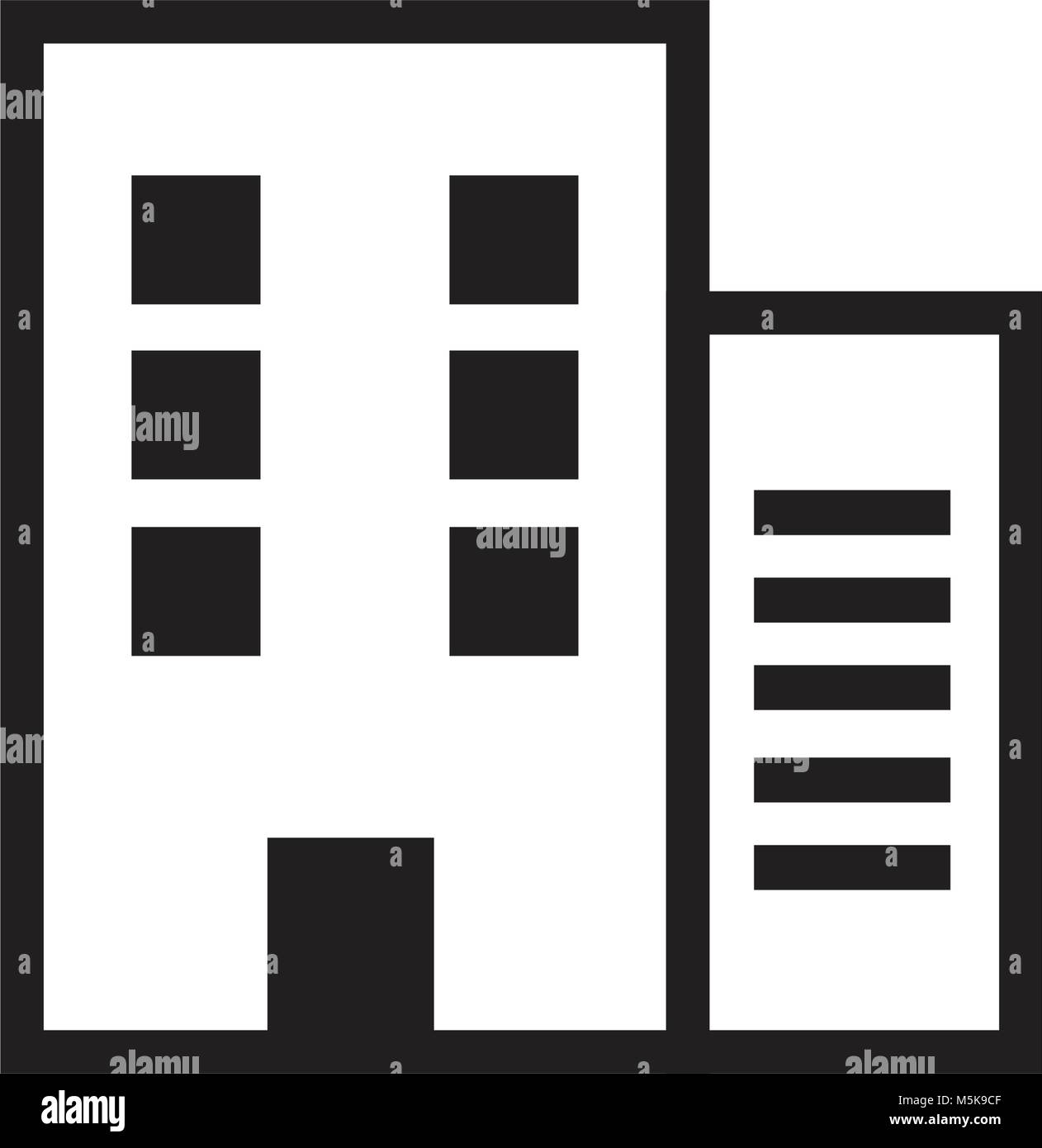 Apartment vector icon, house symbol. Modern, simple flat isolated ...