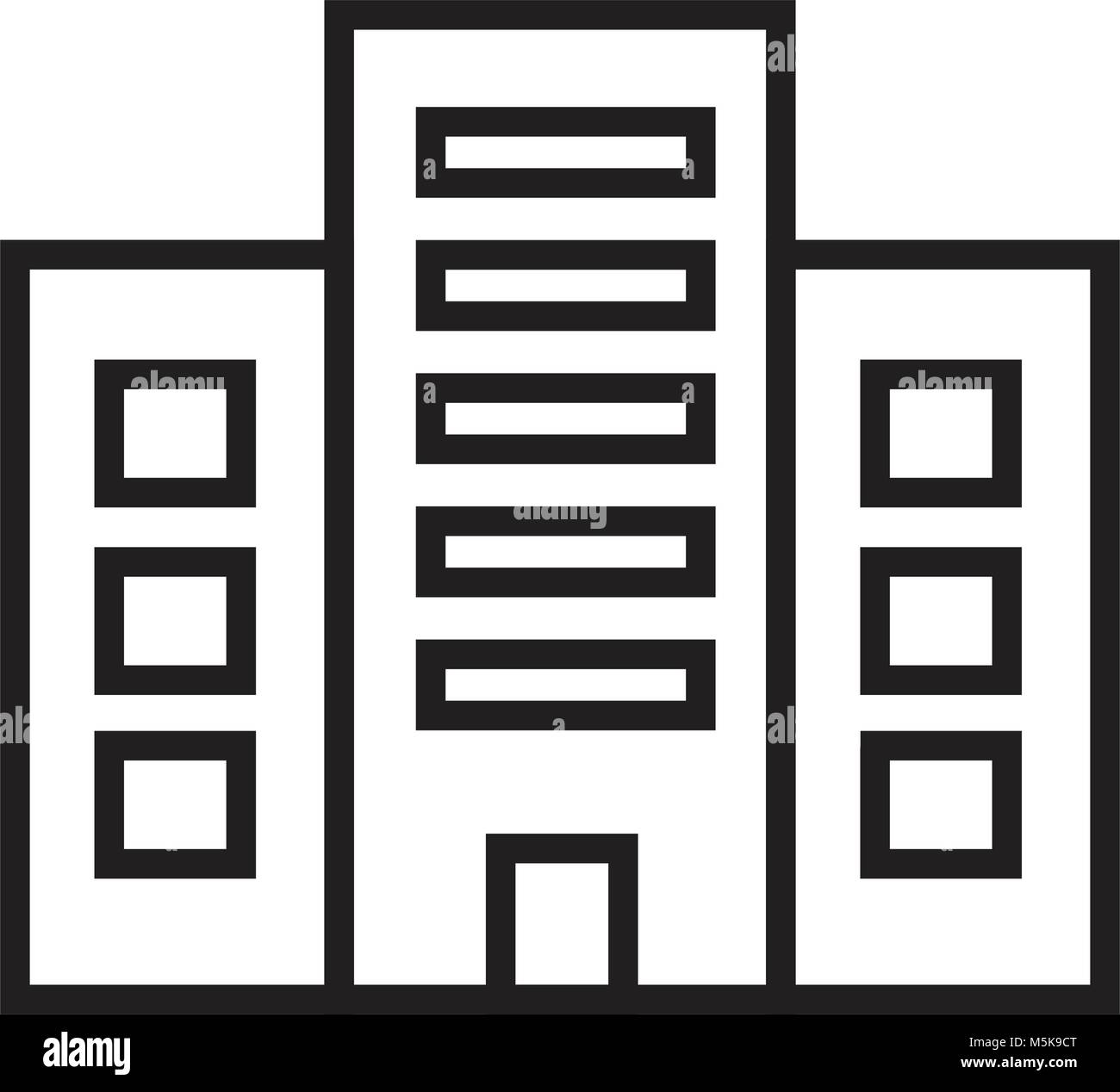 Apartment vector icon, house symbol. Modern, simple flat isolated ...