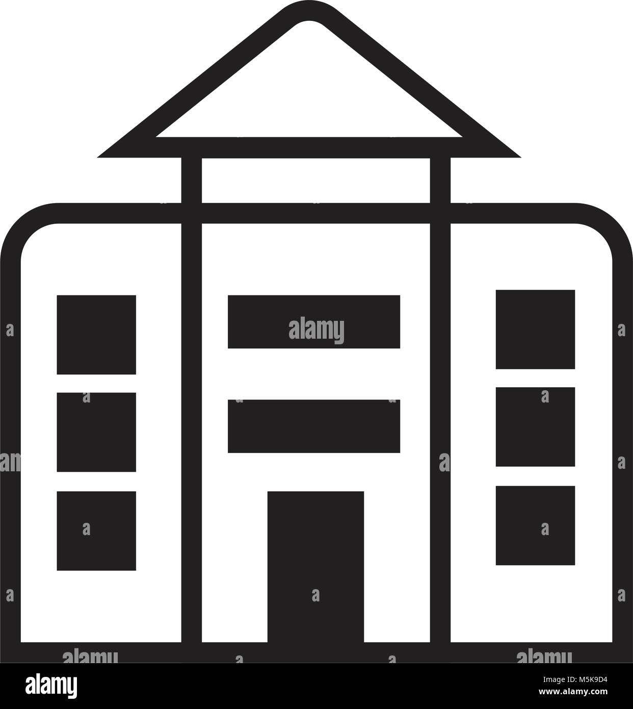 Apartment vector icon, house symbol. Modern, simple flat isolated ...