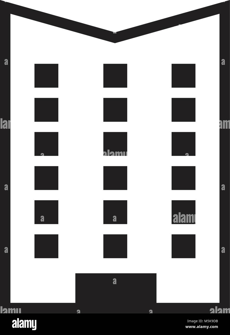 Apartment vector icon, house symbol. Modern, simple flat isolated ...