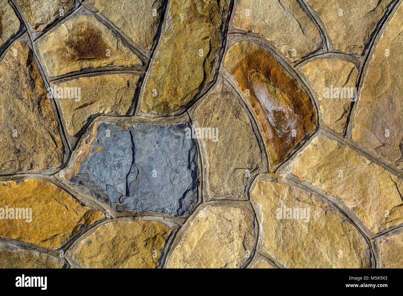 Different sizes of sand stones. Stone wall pattern background Stock ...