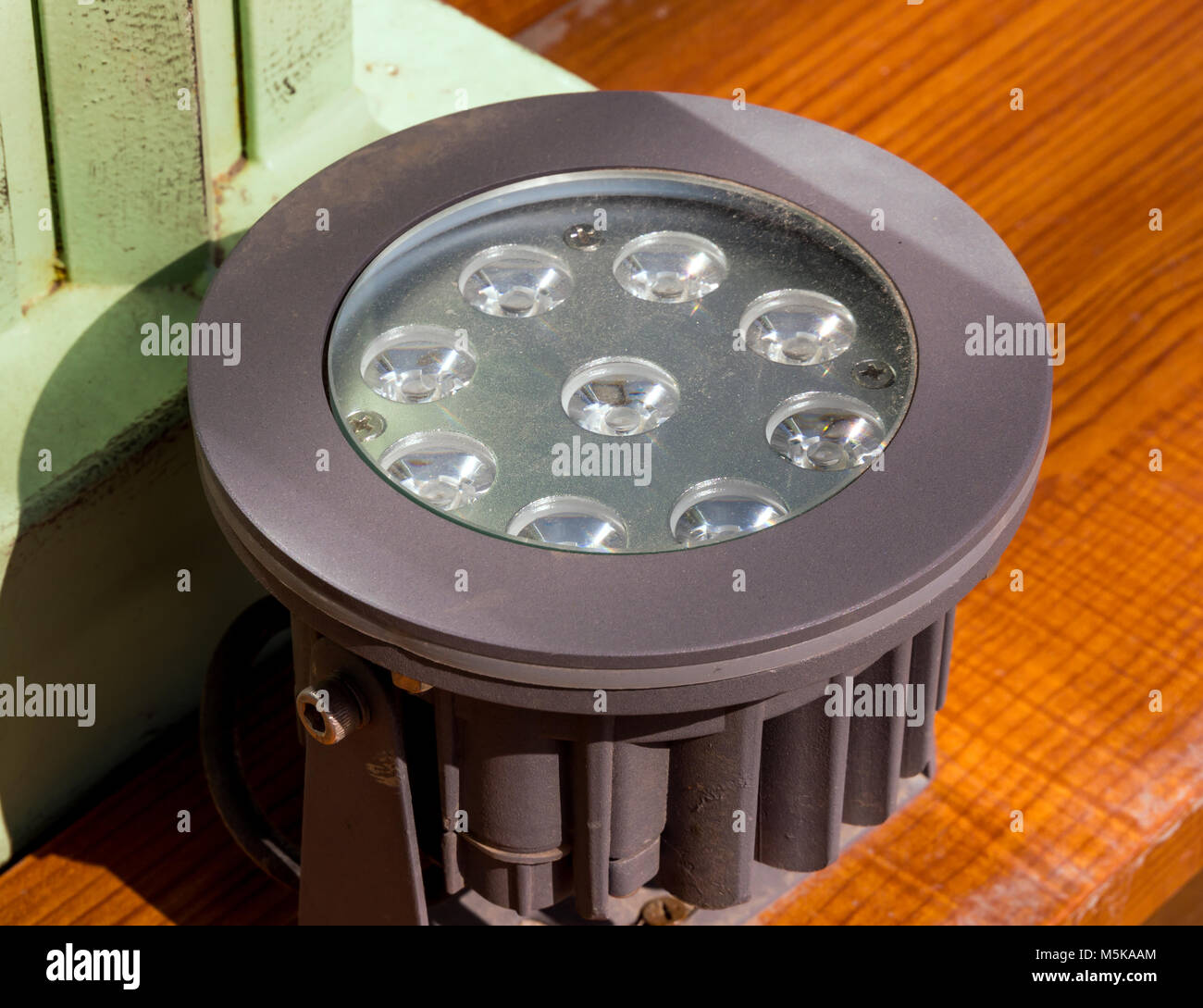 Modern LED lighting for building facade lighting Stock Photo - Alamy
