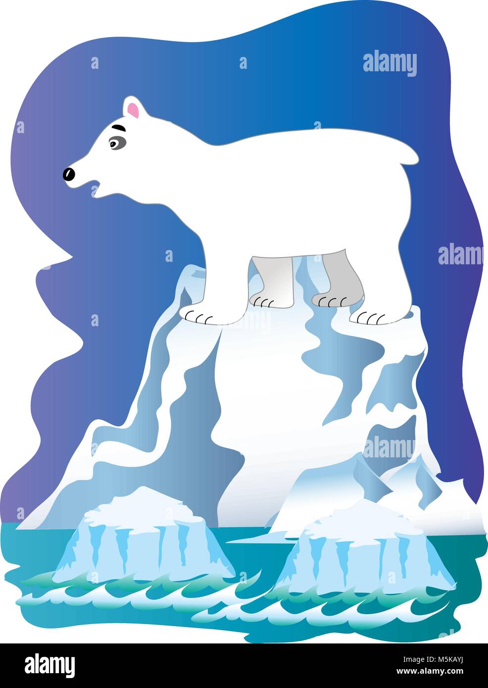 Global Warming And Iceberg Melting Stock Vector Images - Alamy