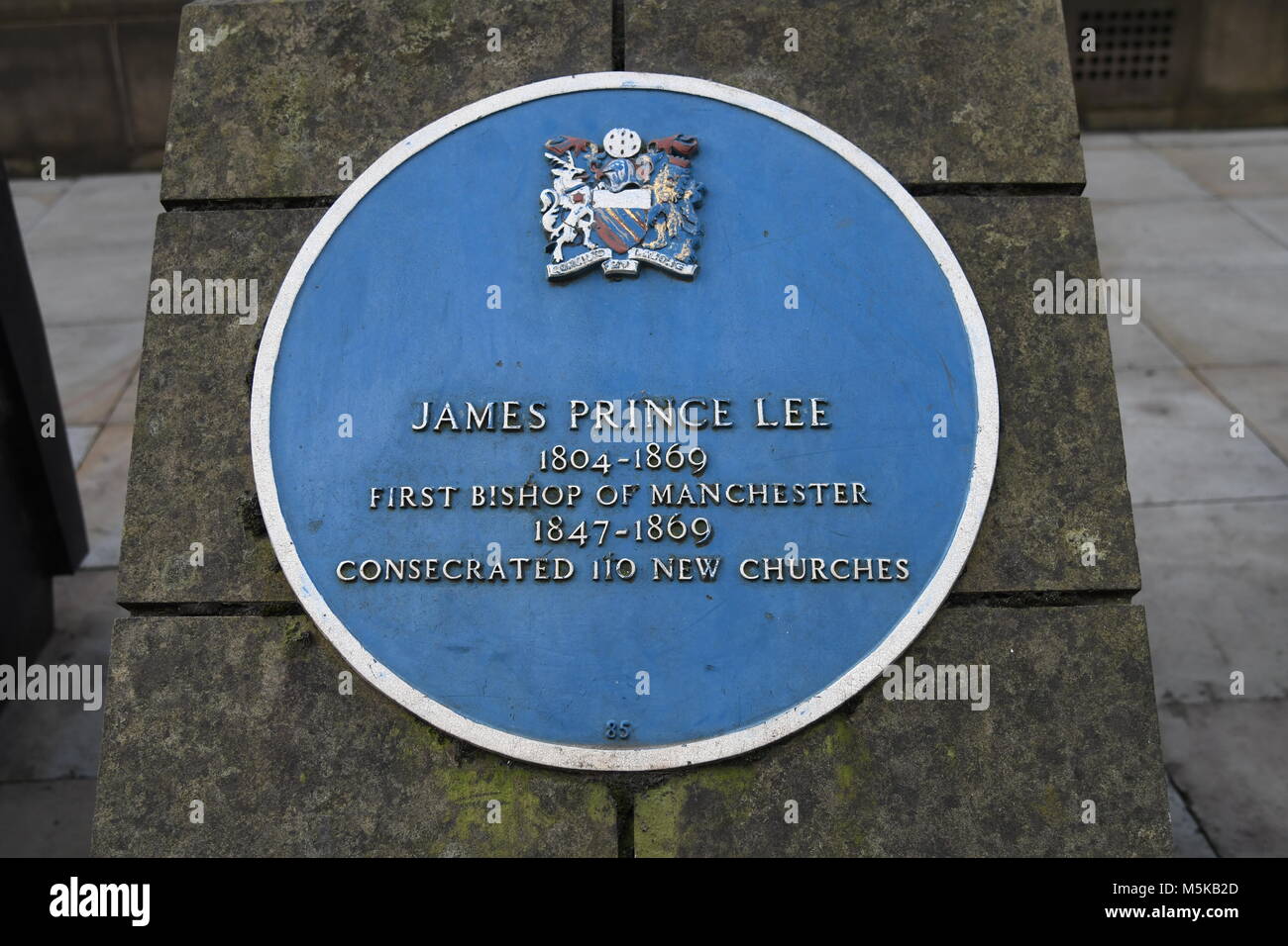 James Prince Lee memorial plaque Stock Photo - Alamy