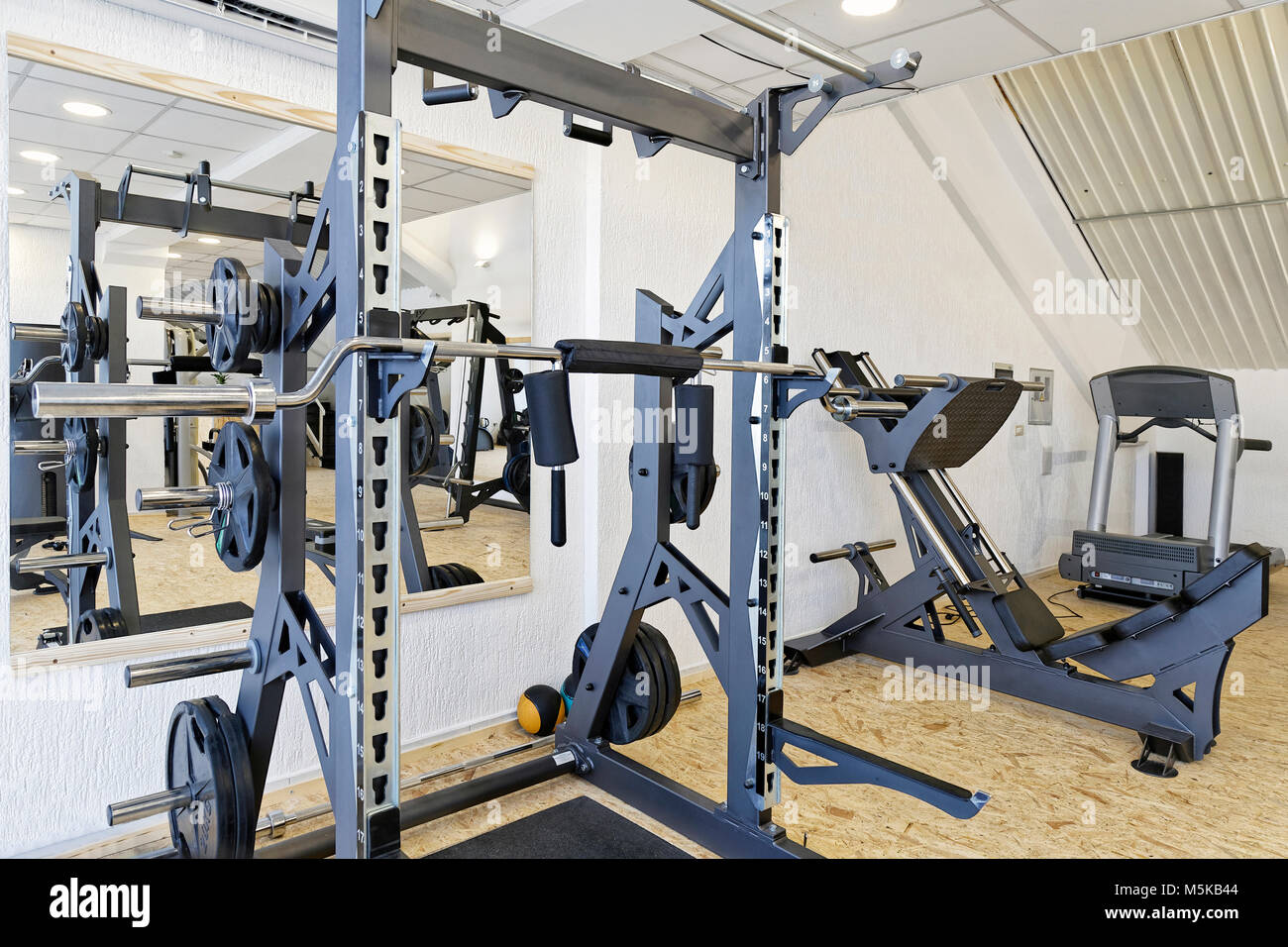 gym room with equipment Stock Photo - Alamy