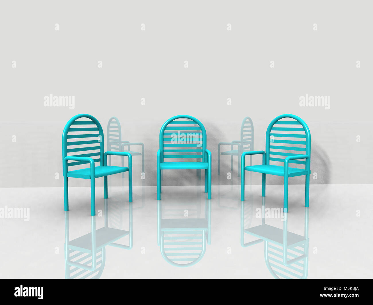 the blue chairs Stock Photo - Alamy