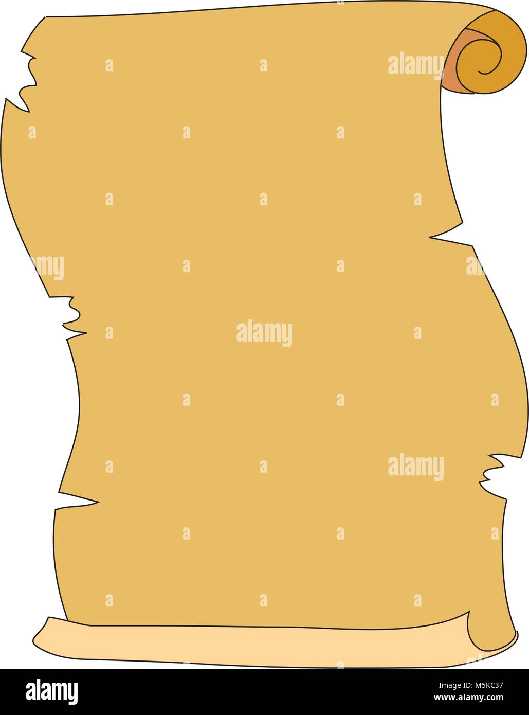 A cartoon scroll with tattered edges Stock Vector Image & Art - Alamy