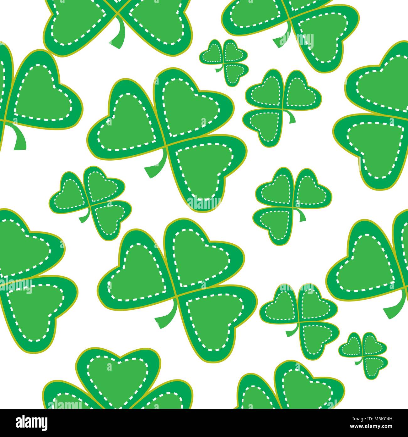 Shamrock Vector Sseamless Pattern Stock Vector Image And Art Alamy