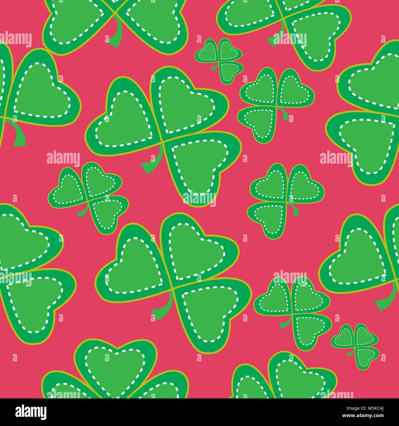 Shamrock vector seamless pattern Stock Vector Image & Art - Alamy