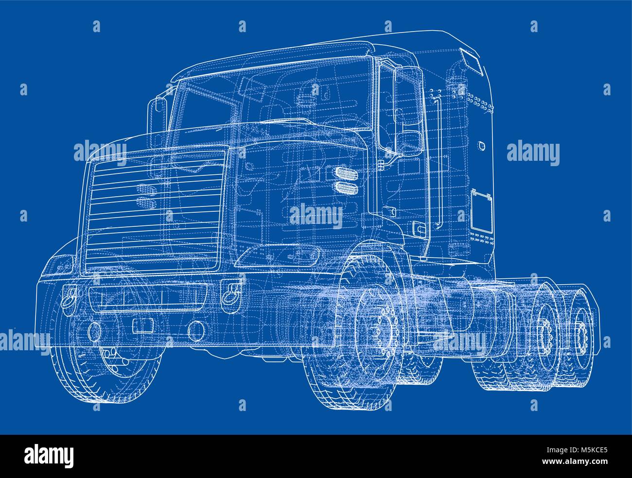 Concept truck. Vector rendering of 3d Stock Vector Image & Art - Alamy