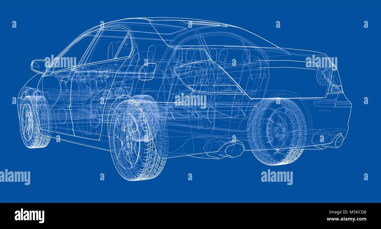 Concept car. Vector Stock Vector Image & Art - Alamy
