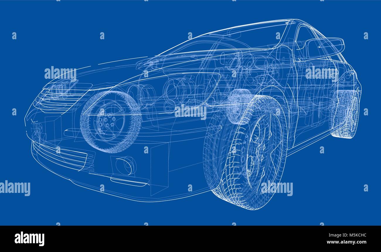 Car sketch. Vector Stock Vector Image & Art - Alamy