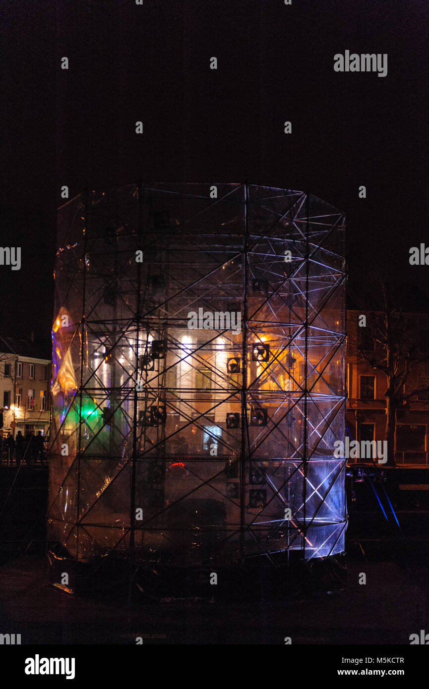 Rotating Flame at the 2018 Ghent Light Festival Stock Photo - Alamy