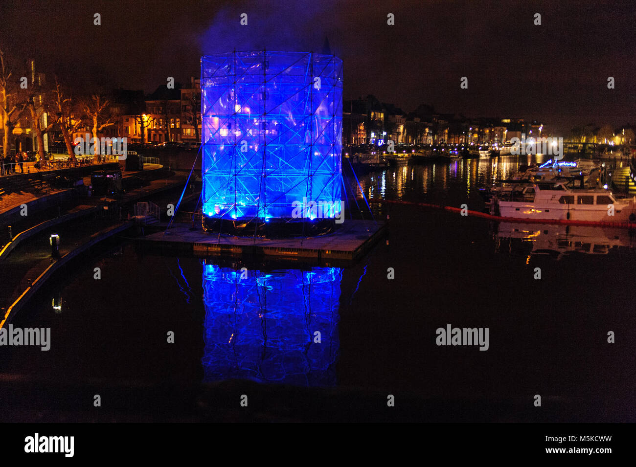 Rotating Flame at the 2018 Ghent Light Festival Stock Photo - Alamy