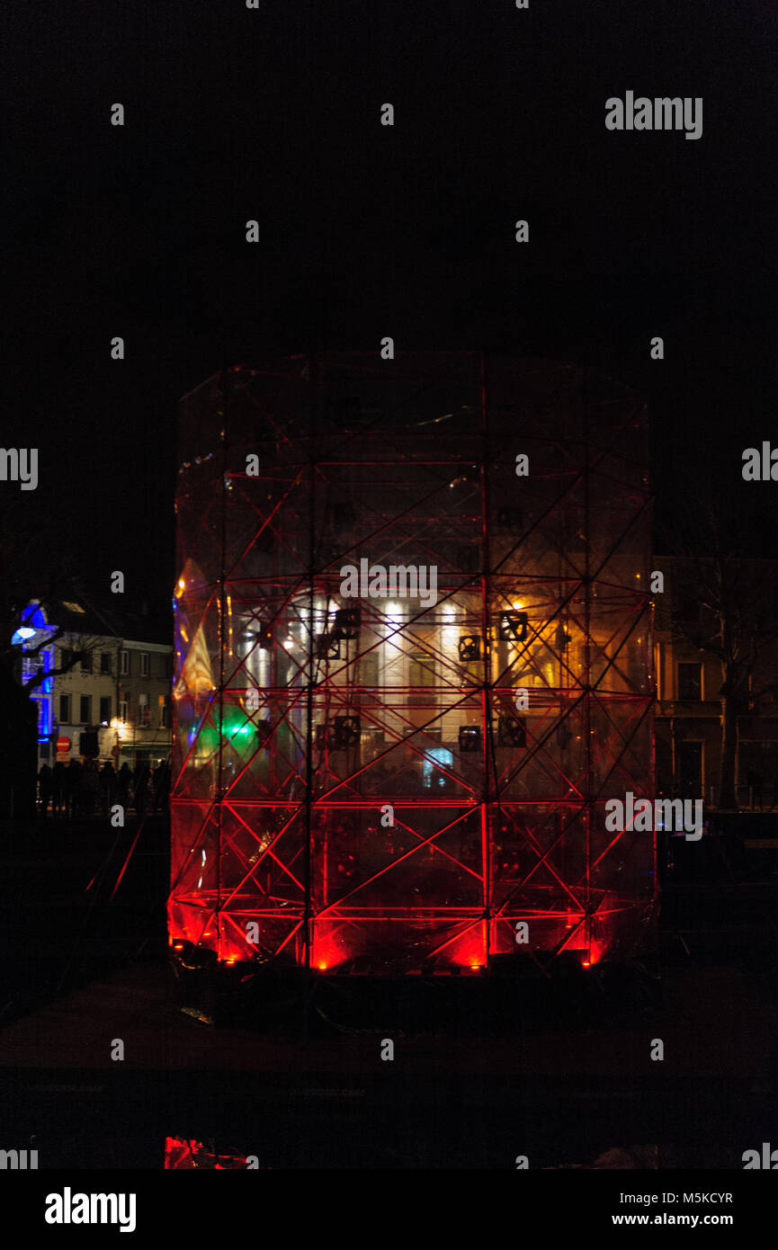 Rotating Flame at the 2018 Ghent Light Festival Stock Photo - Alamy