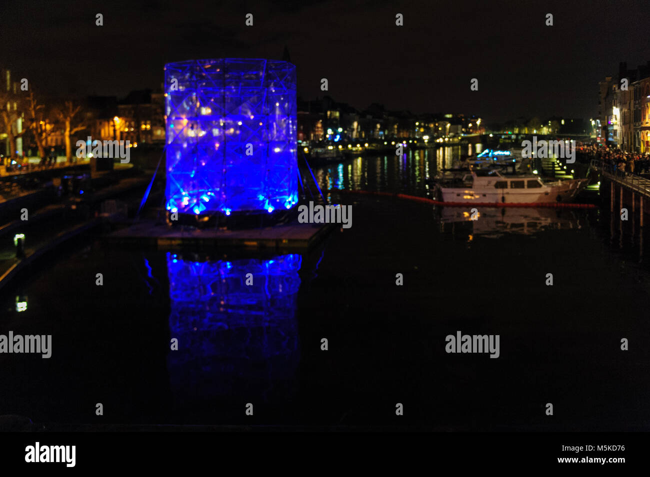 Rotating Flame at the 2018 Ghent Light Festival Stock Photo - Alamy