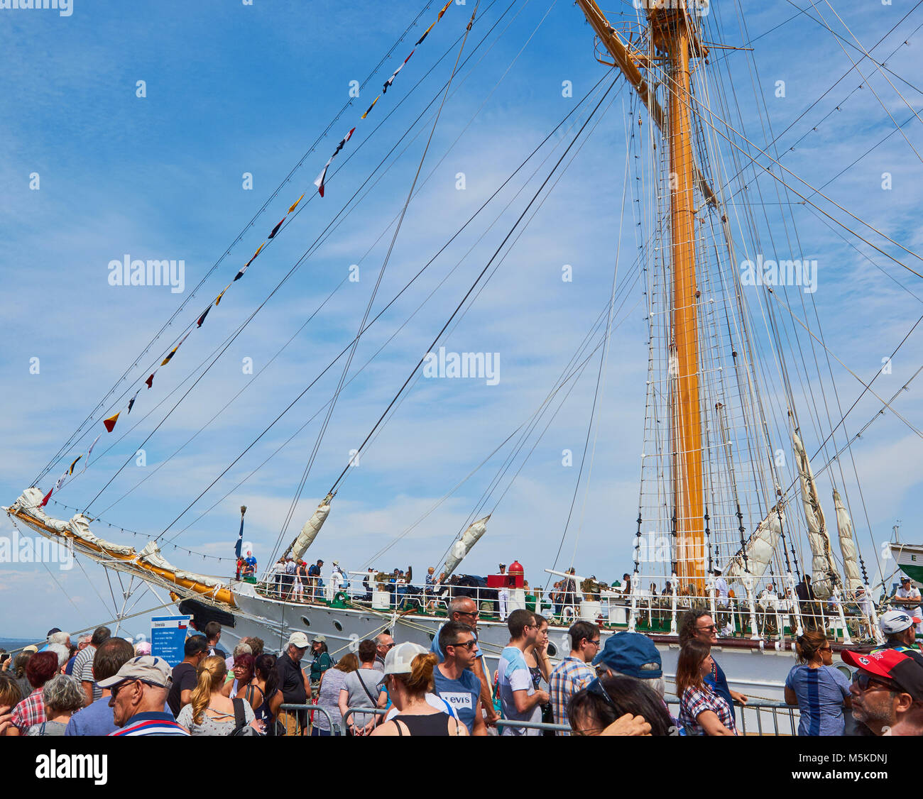 Esmeralda a tall ship taking part in the Tall Ships Regatta 2017 ...