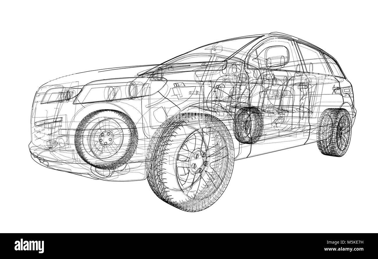 Concept car. Vector Stock Vector Image & Art - Alamy