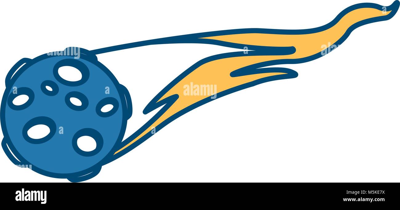 Meteor galaxy isolated blue Stock Vector Images - Alamy