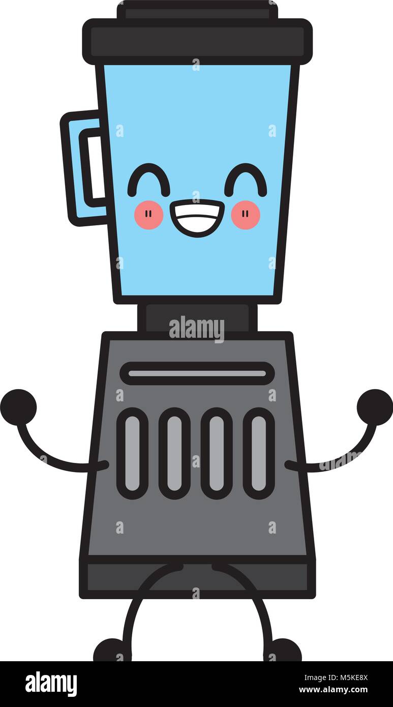 Kitchen blender isolated cute kawaii cartoon Stock Vector Image & Art ...
