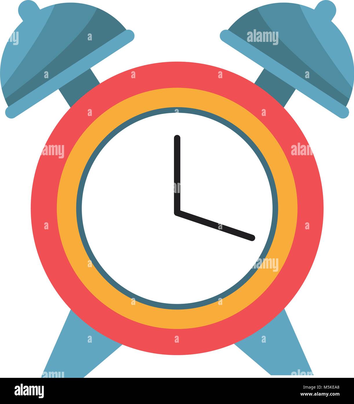 Clock with bells Stock Vector Image & Art - Alamy