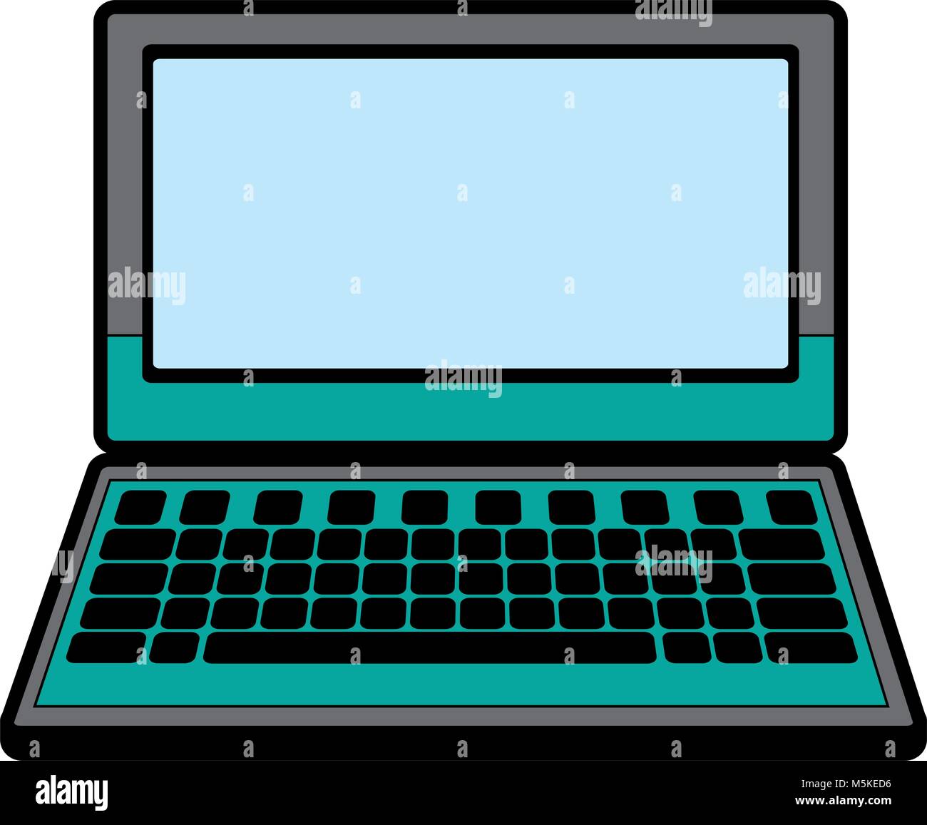laptop computer device technology wireless Stock Vector Image & Art - Alamy