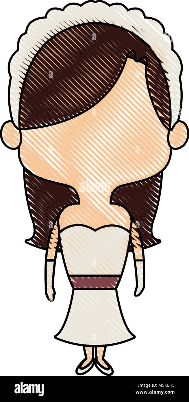 adorable bride lovely marriage cartoon Stock Vector Image & Art - Alamy