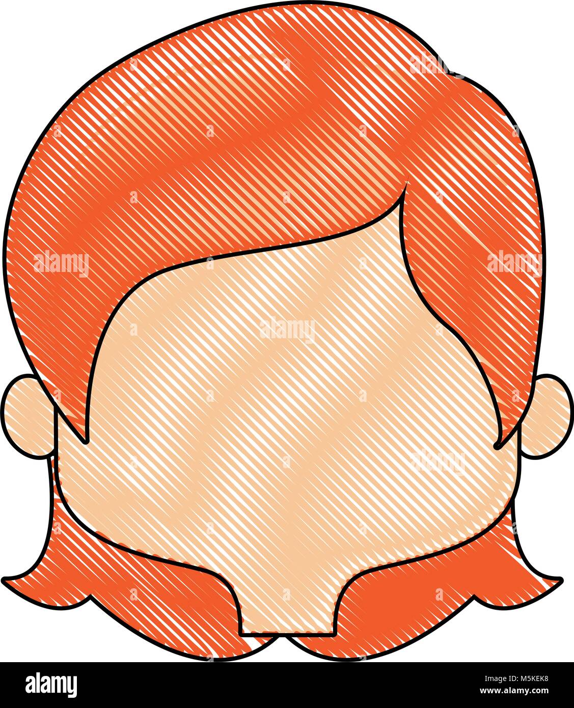 pretty girl face female character head Stock Vector Image & Art - Alamy