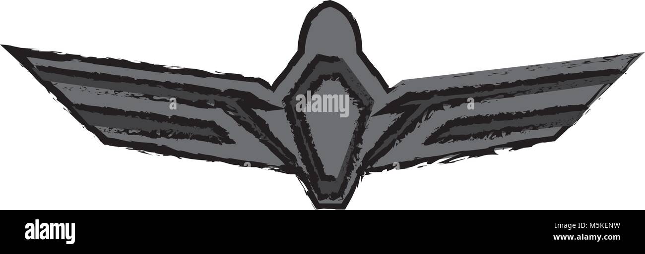 aviation emblem badge military and civil aviation icon Stock Vector ...
