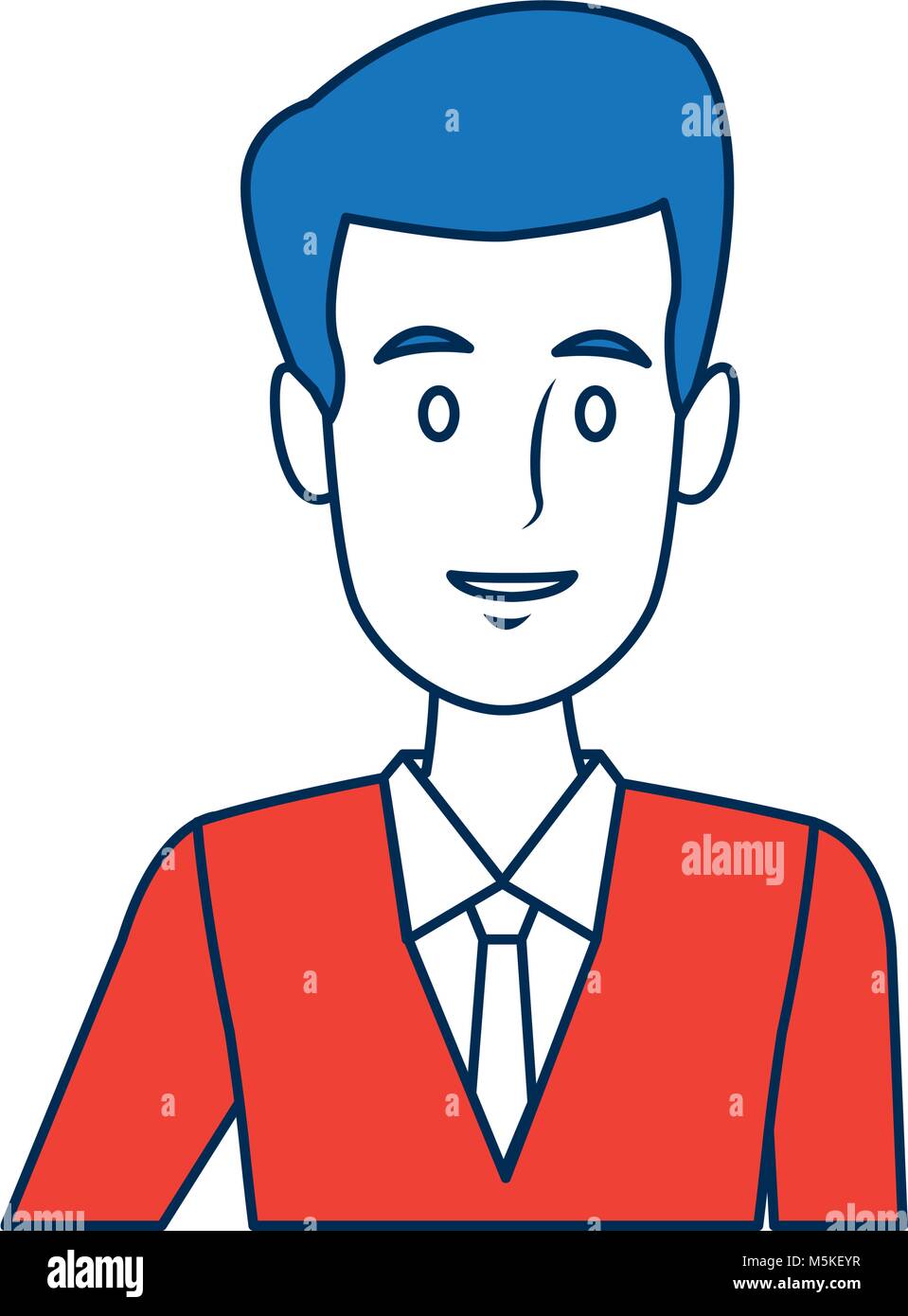 portrait man employee person character work Stock Vector Image & Art ...