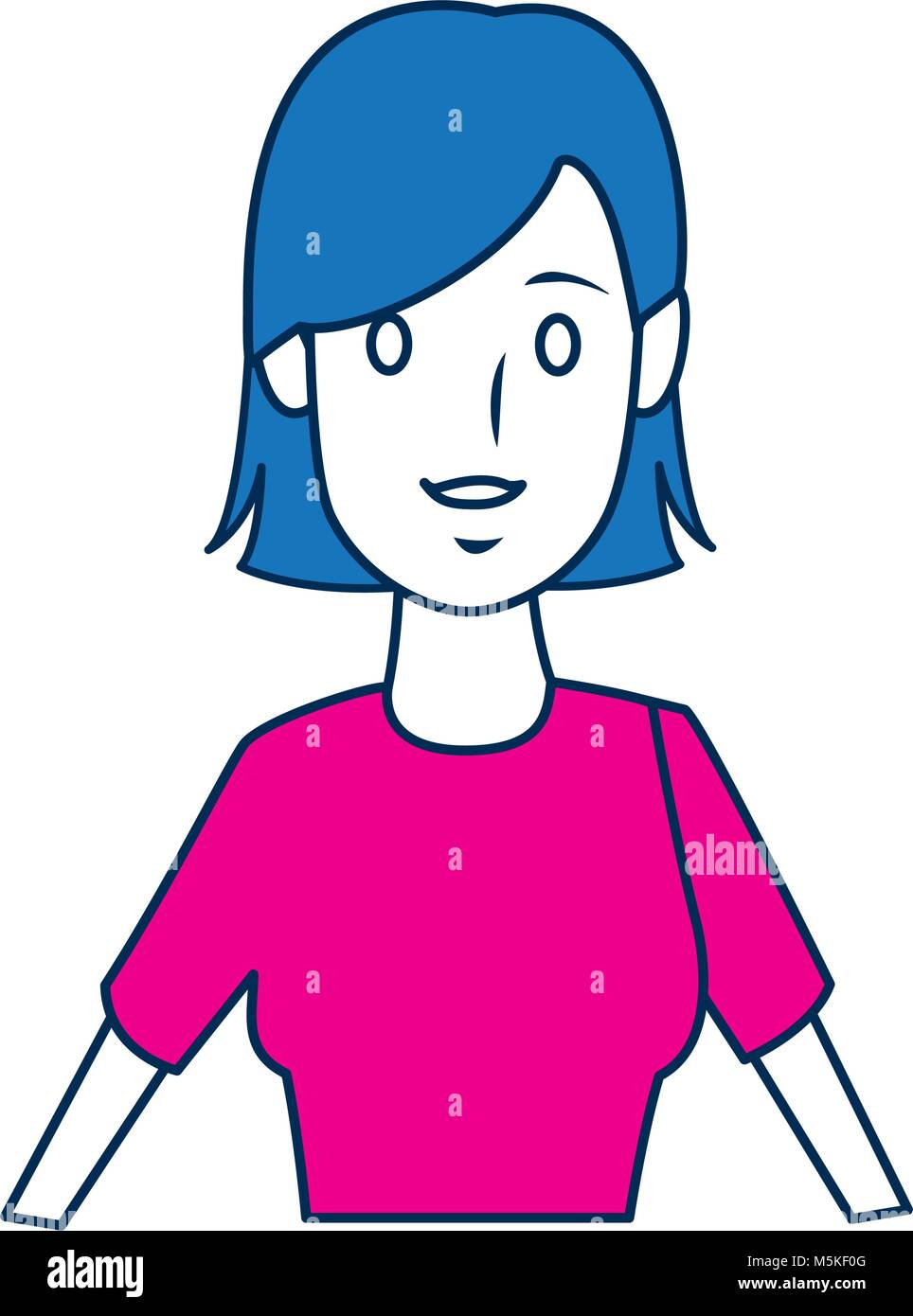 portrait woman character employee work person Stock Vector Image & Art ...