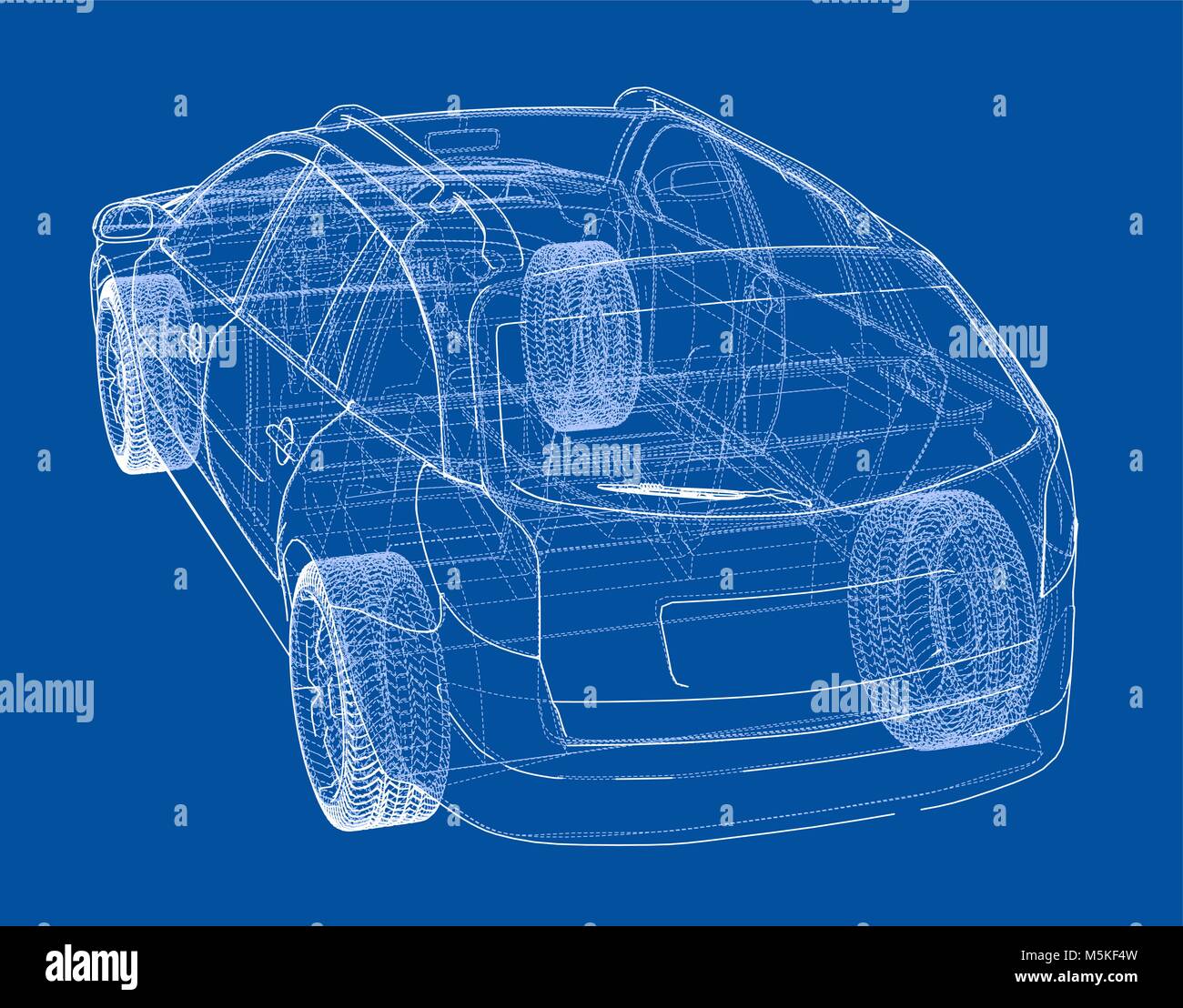 Concept car. Vector rendering of 3d Stock Vector Image & Art - Alamy