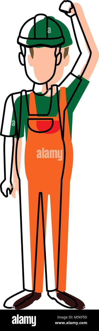 man construction worker labor force contractor occupation job Stock ...