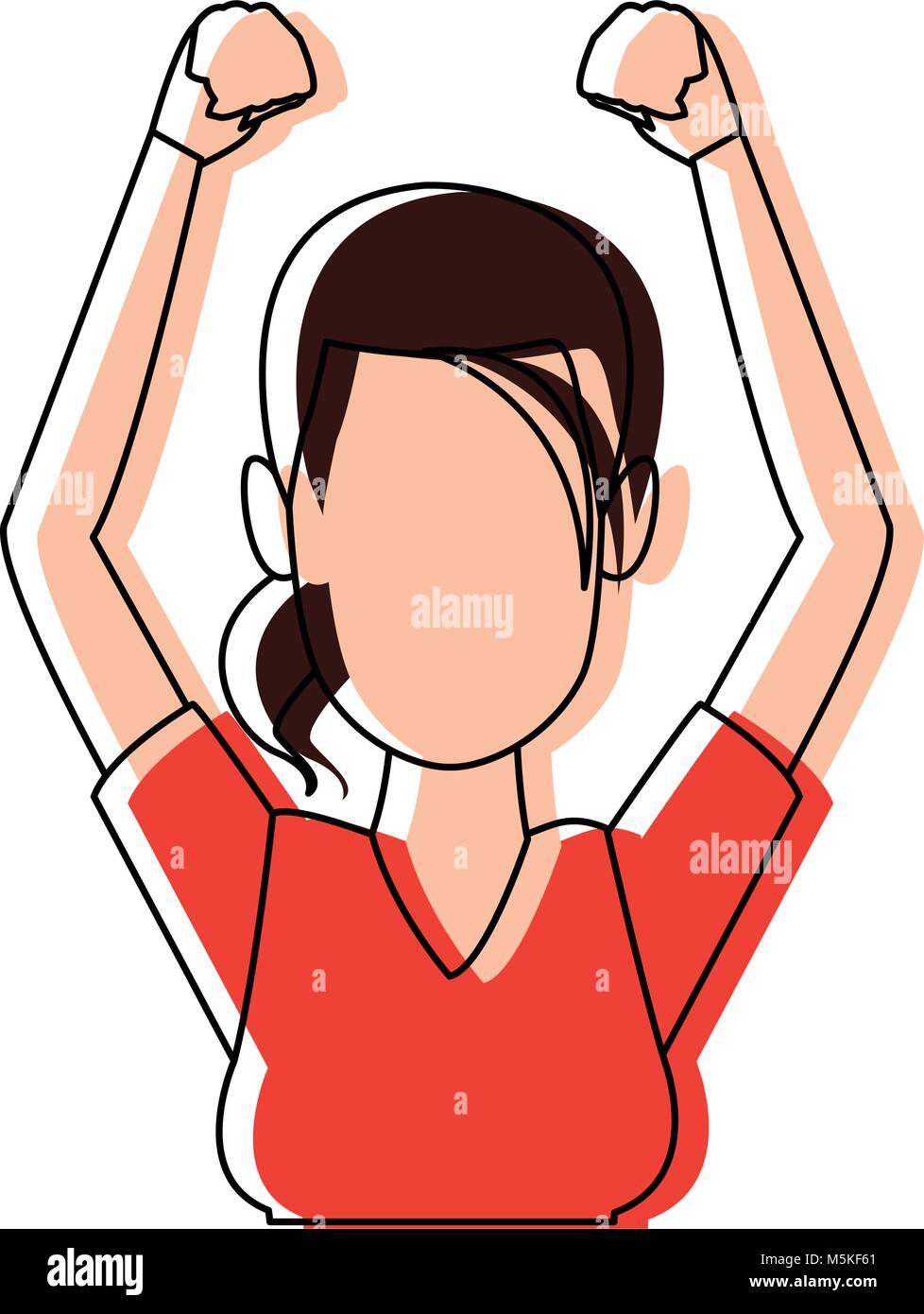 portrait woman character employee work person Stock Vector Image & Art ...
